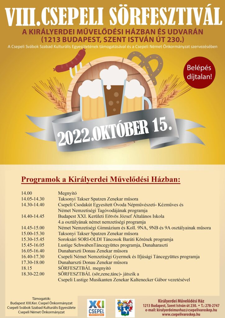 VIII. Csepeli Sörfesztivál « Csepel.info